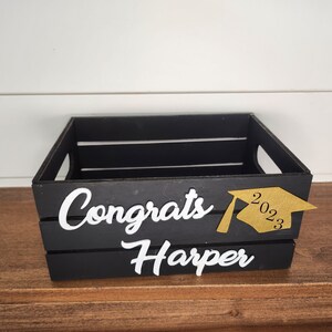 Personalized Graduation Card Box. Custom Wooden Graduation - Etsy