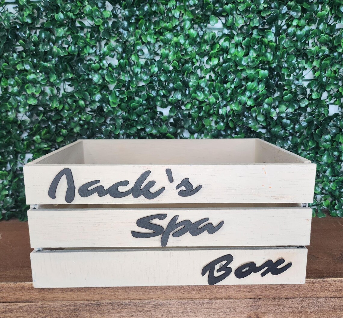 Rustic Wooden Crate for Him – Custom Basket, Men’s Birthday or Groom ...