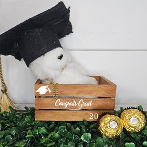 Mini Crate for Graduation Gifts. Graduation Money Holder. Graduation ...