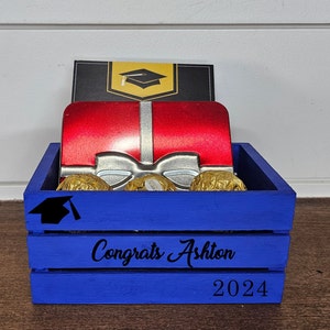 Mini Crate for Graduation Gifts. Graduation Money Holder. Graduation ...