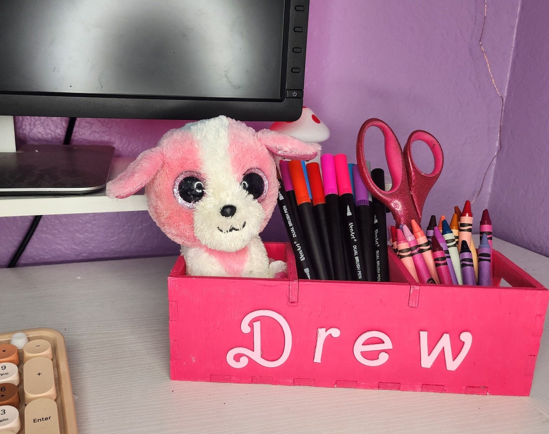 Pencil Holder for Desk Accessories. Preppy Aesthetic Room Decor. - Etsy