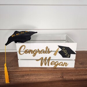 Personalized Graduation Card Box. Custom Wooden Graduation - Etsy