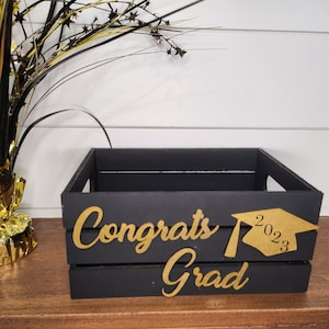 Personalized Graduation Card Box. Custom Wooden Graduation - Etsy