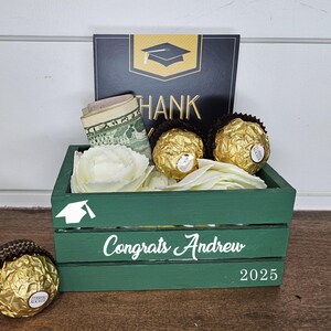 Mini Crate for Graduation Gifts. Graduation Money Holder. Graduation ...