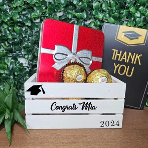 Mini Crate for Graduation Gifts. Graduation Money Holder. Graduation ...