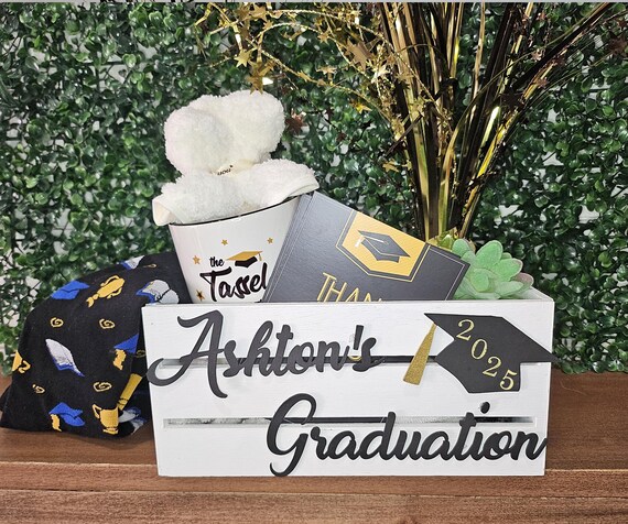 Graduation Card Box Wooden