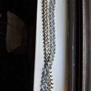 Iced Out White and Blue Cuban Chain - Etsy