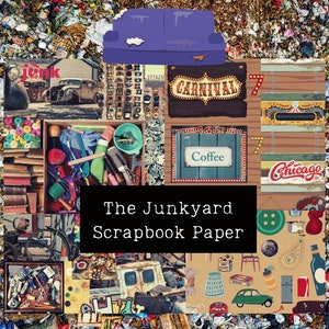 Junkyard Prints, Scrap Yard Paper, Digital Prints, Junk Journal - Etsy