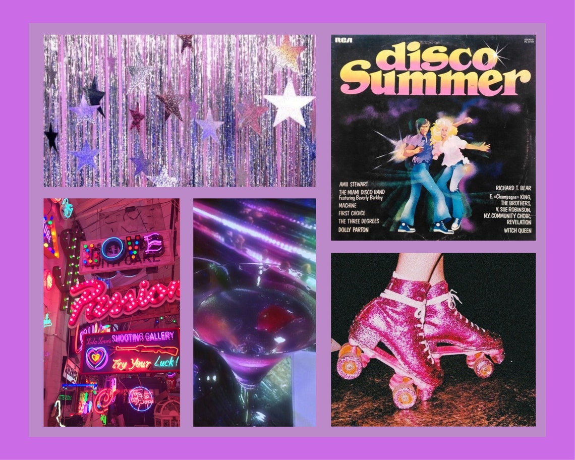 Disco Prints, Digital Paper, Disco Balls, Party, Scrapbooking, Junk ...