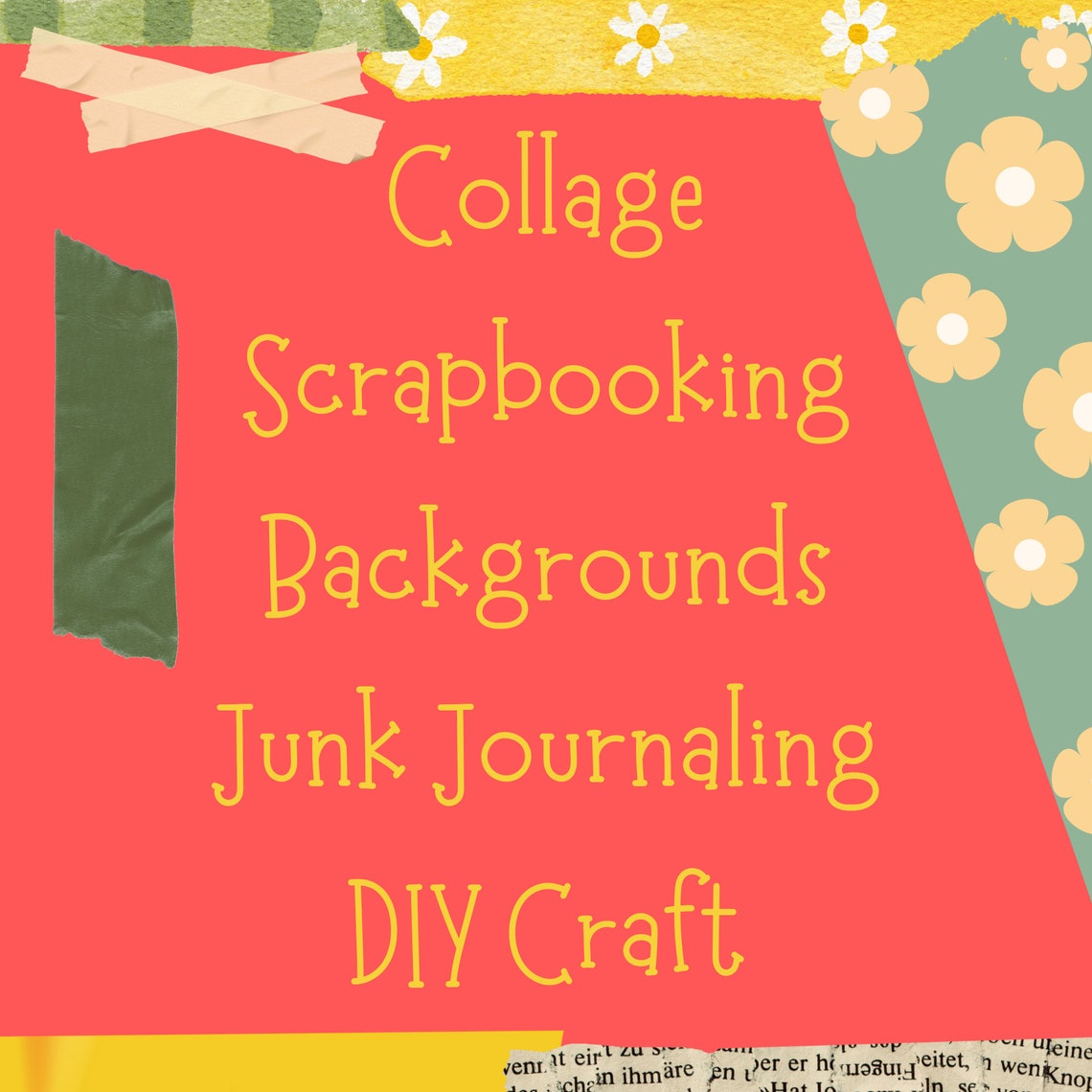 1970s Scrapbook Paper, Digital Prints, Retro Vintage, Junk Journal ...