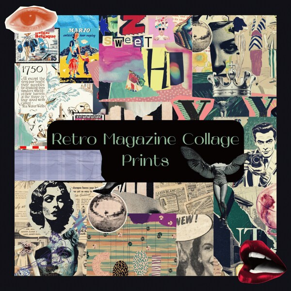Magazine Collage Art - Etsy