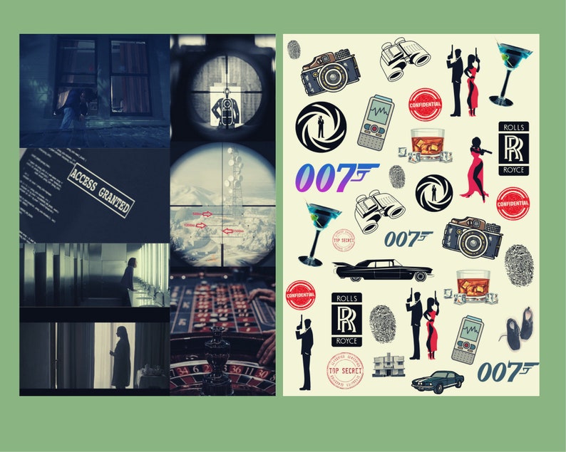 Spy Prints, Scrapbooking, Junk Journal, DIY Craft - Etsy