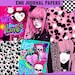 Emo Journal Pages, Digital Prints, Gothic, Collage Sheets, Scrapbooking ...