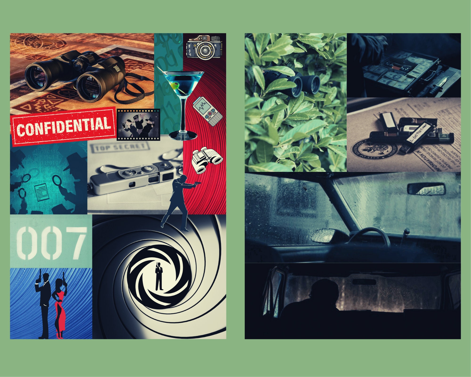 Spy Prints, Scrapbooking, Junk Journal, DIY Craft - Etsy