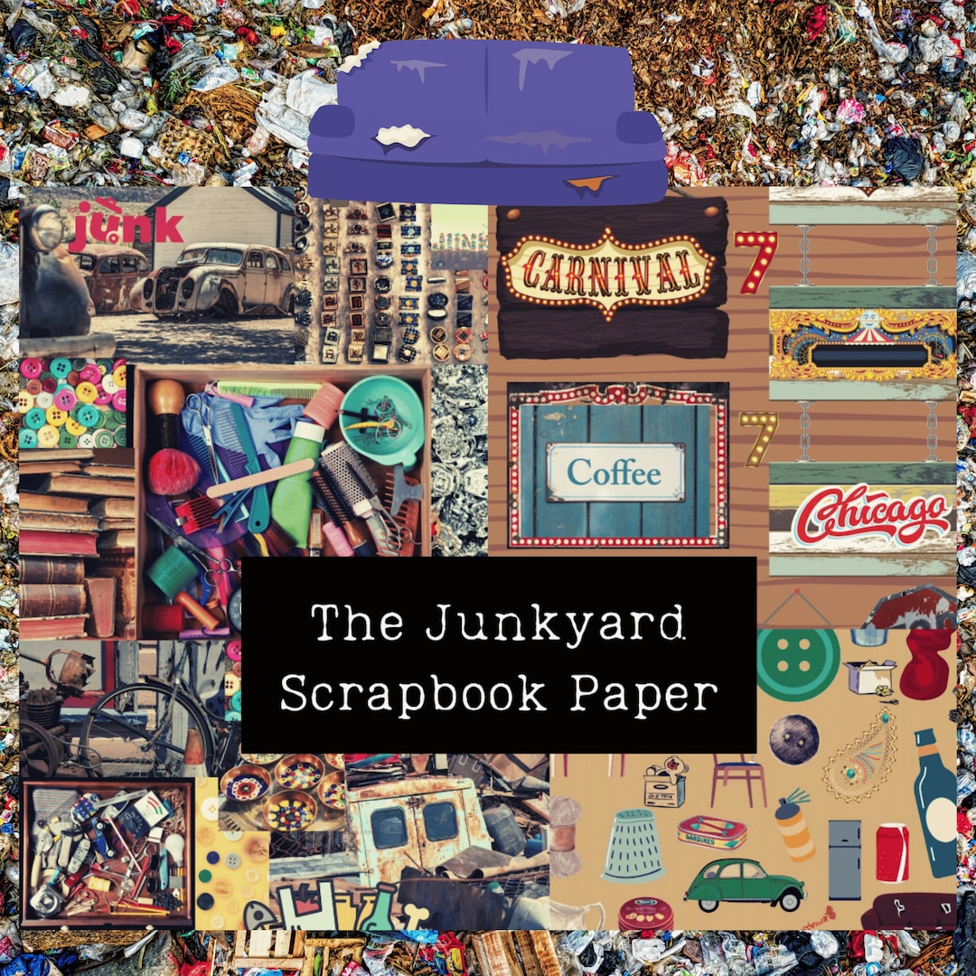 Junkyard Prints, Scrap Yard Paper, Digital Prints, Junk Journal - Etsy UK