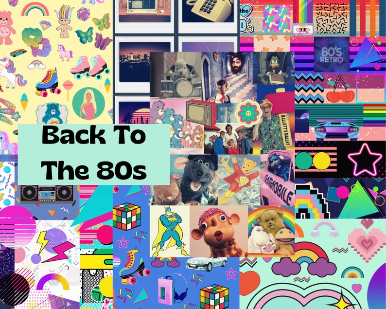 Back to the 80s Prints, 80s Kids TV, 80s Toys, Patterns, Scrapbooking ...