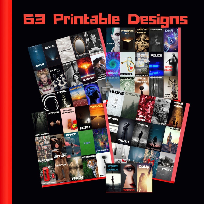 Printable True Crime Oracle Deck, Guidance, Digital Download, DIY Cards ...