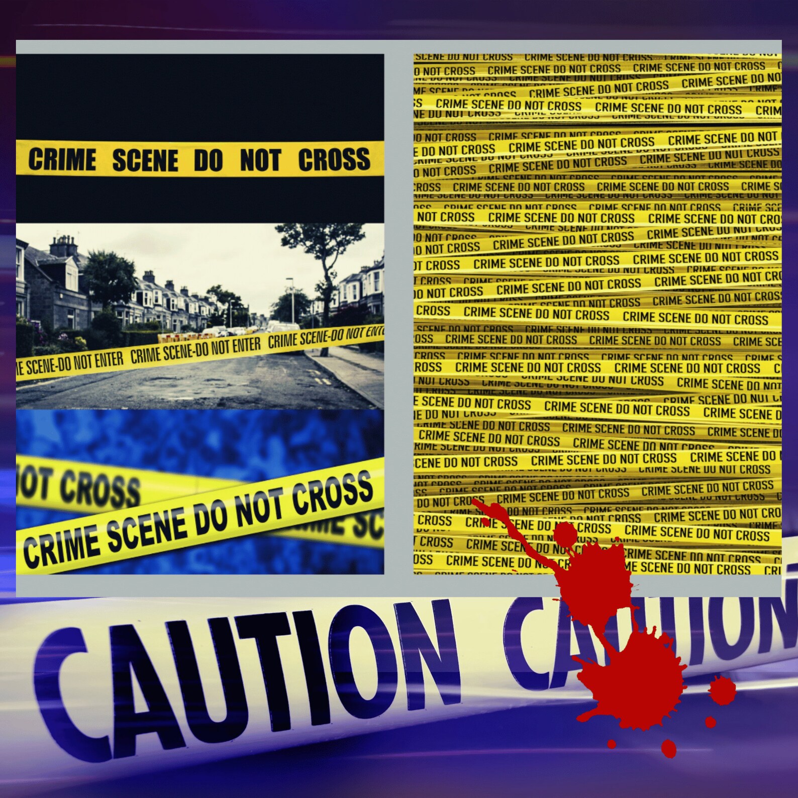 Crime Scene Paper Prints, Digital Download, Scrapbooking, DIY Craft - Etsy