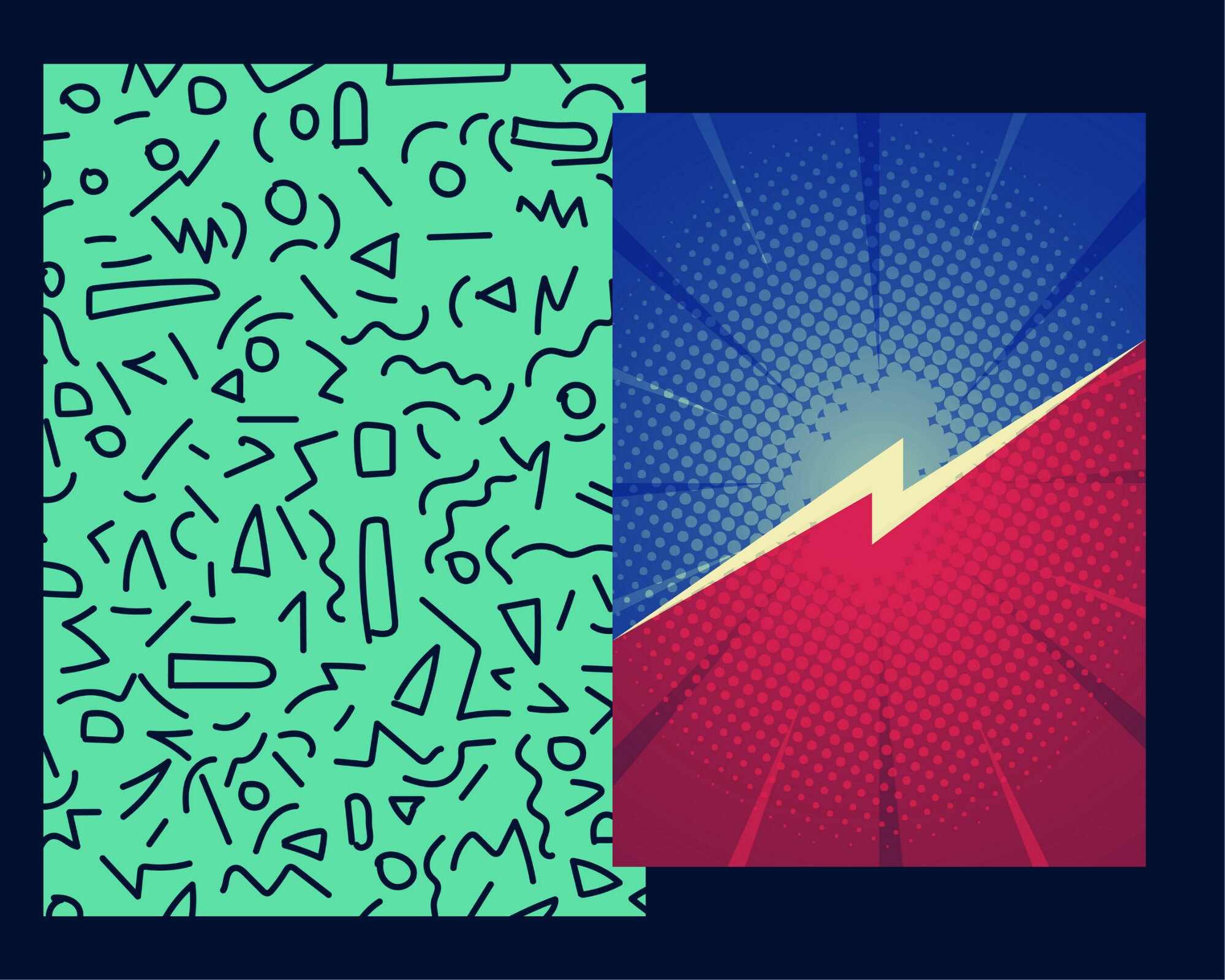 80s Pop Themed Printable Sheets, Backgrounds, 80s Patterns ...