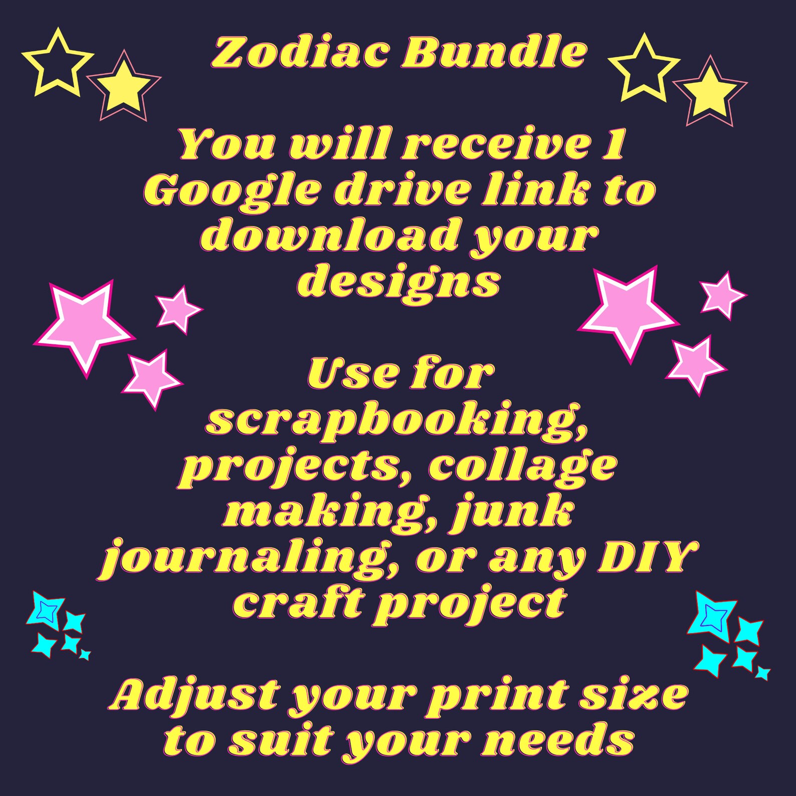 Zodiac and Astrology Printable Bundle — Celestial Prints, Star‑sign ...