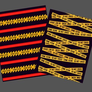 Digital Crime Paper, True Crime Decorative Paper Sheets, Scrapbook ...