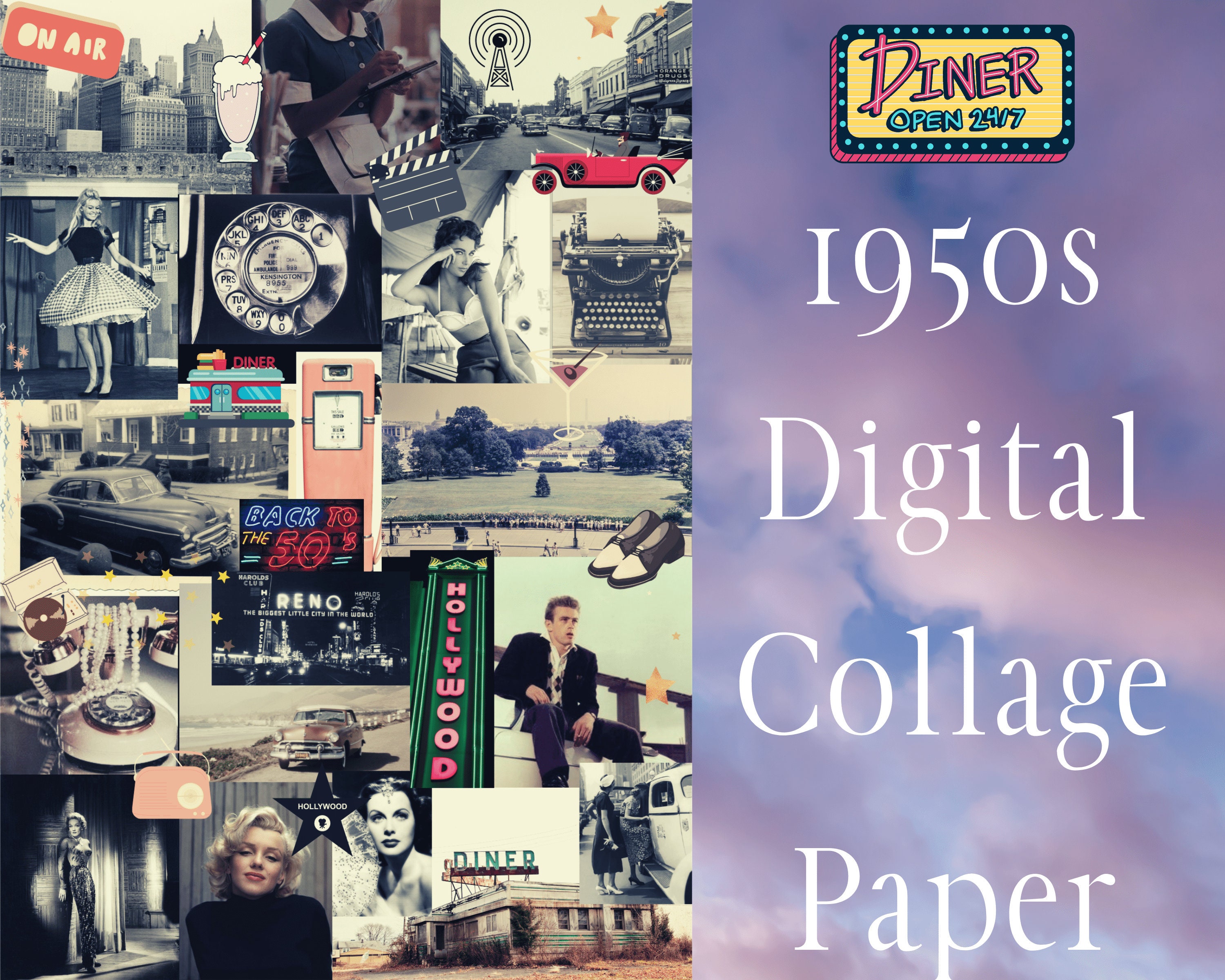 1950s Collage