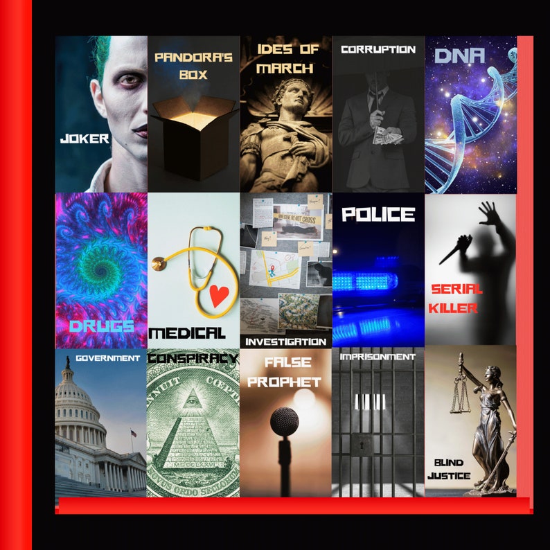 Printable True Crime Oracle Deck, Guidance, Digital Download, DIY Cards ...