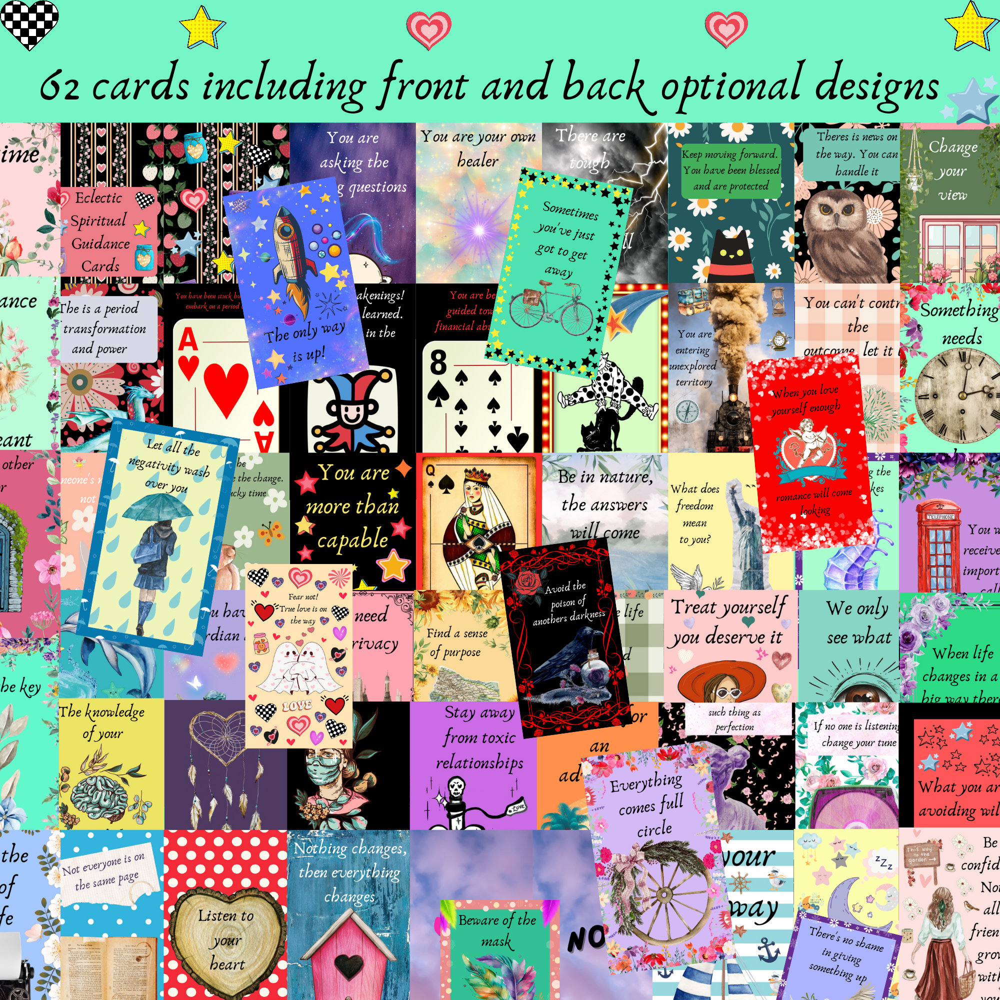 Printable Spiritual Guidance Cards Prints, Clarifying Deck, Digital ...