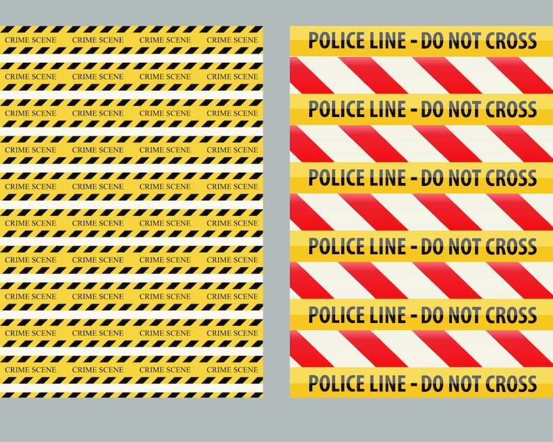 Printable Crime Scene Paper Police Tape Journal Papers True - Etsy UK