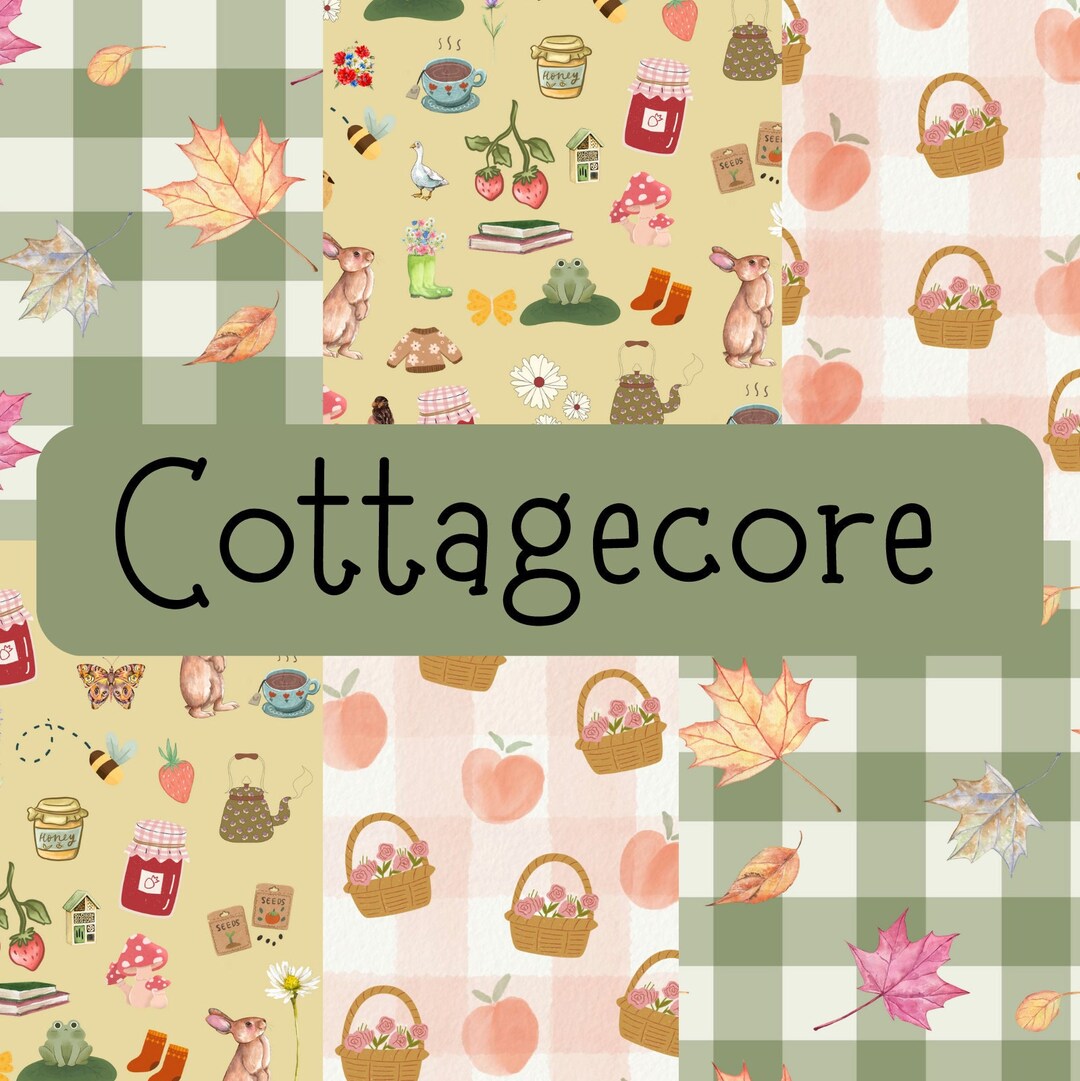 Cottagecore Paper, Digital Download, DIY Craft, Country Garden - Etsy