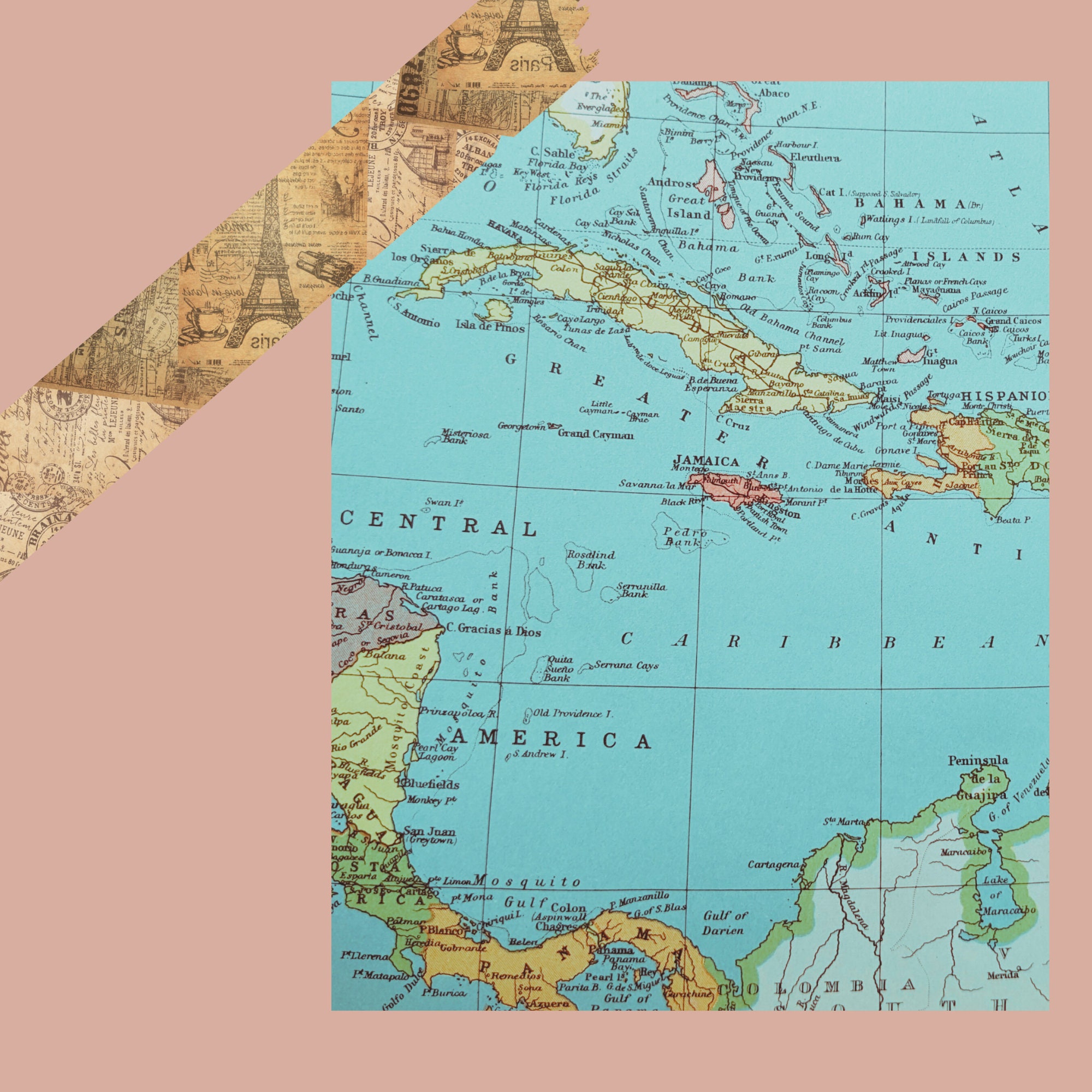 Printable Vintage Maps, Digital Background Paper, DIY Craft - Etsy