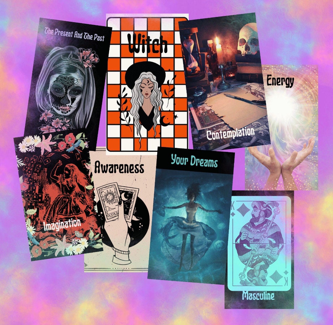 Gothic and Dark Academia Oracle Cards, Digital Prints, Divination ...