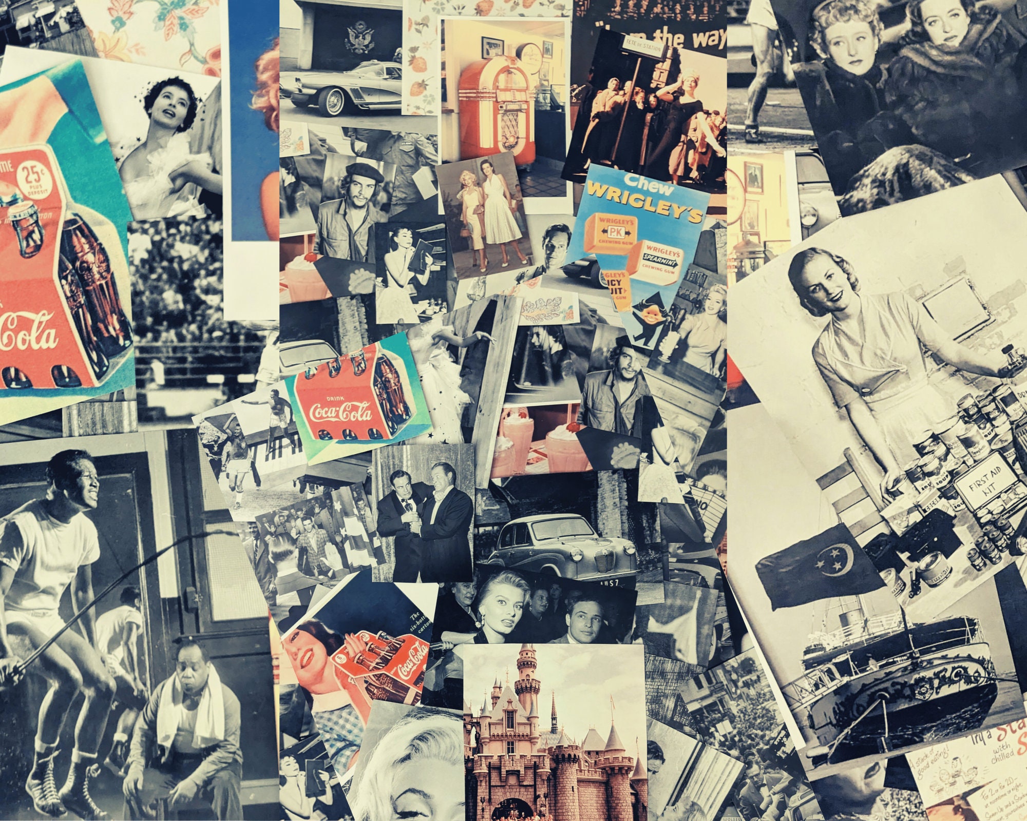 1950s Pop Culture Collage