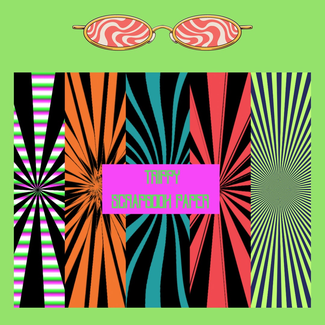 Trippy Prints, Paper, Digital Download, Psychedelic Backgrounds - Etsy
