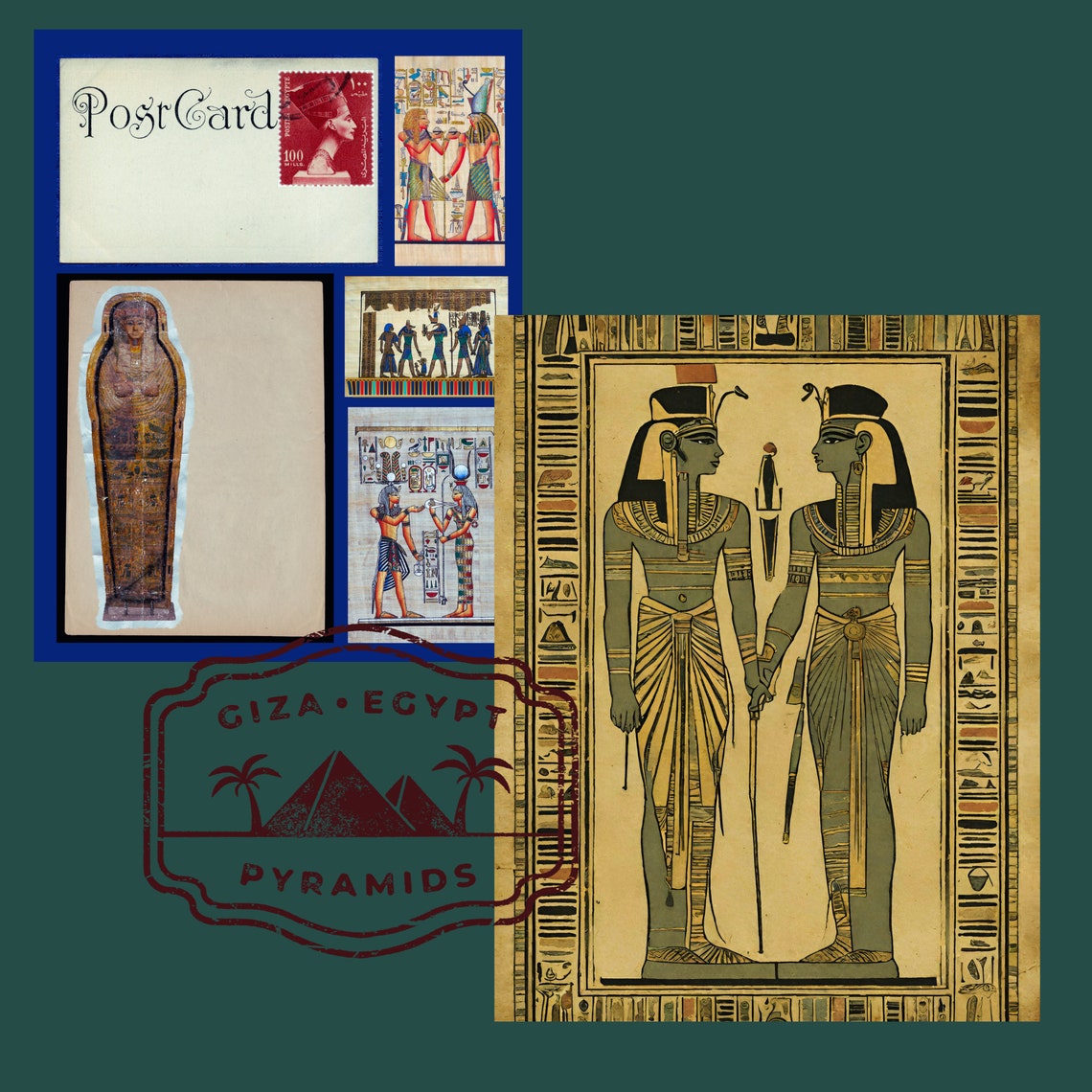 Printable Ancient Egypt Ephemera Sheets, Scrapbooking, Collage, Junk ...