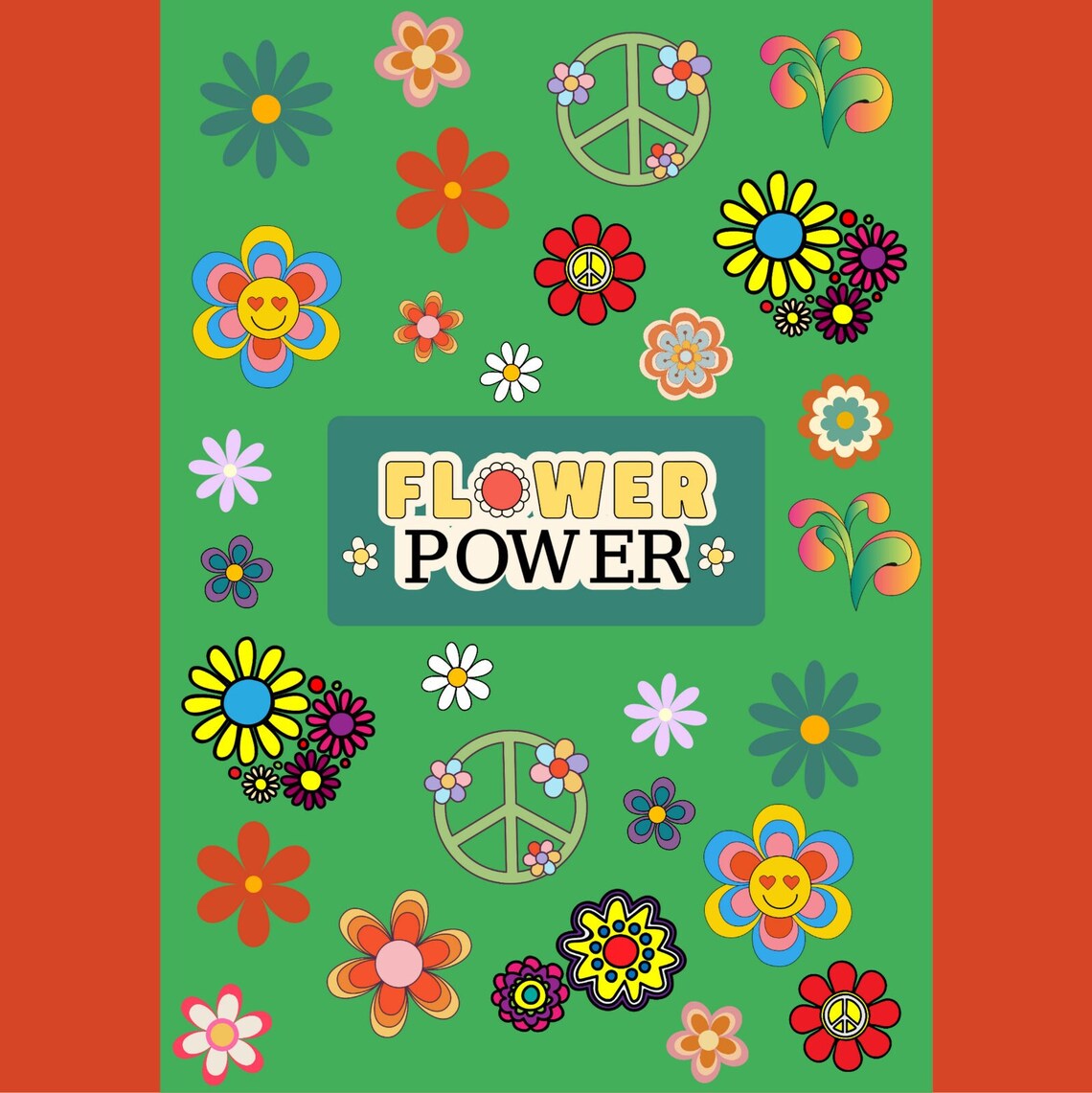 1970s Groovy Journal Papers, Collage Sheets, Digital Download - Etsy