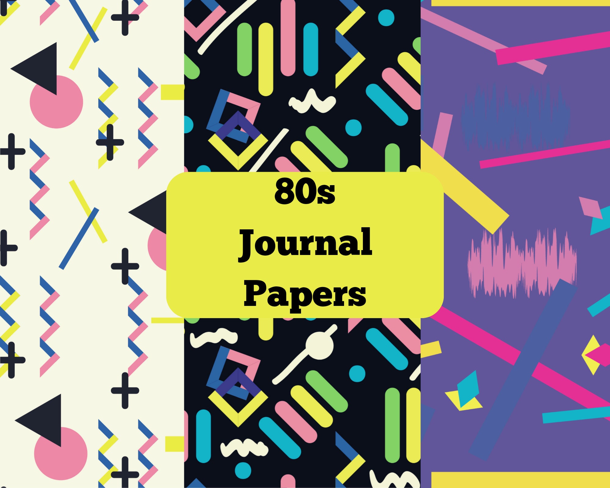 80s Prints Digital Paper Patterns 1980s Theme Backgrounds - Etsy UK
