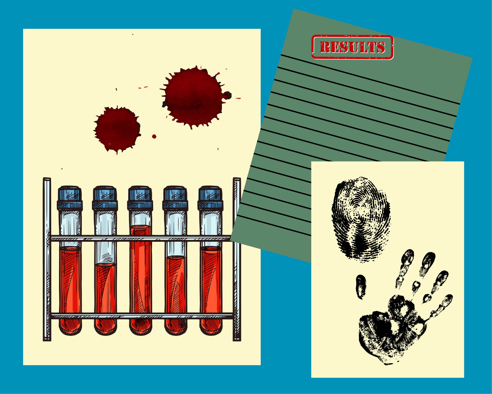 Forensics Crime Lab Paper: DIY Journal Prints (digital Download) - Etsy