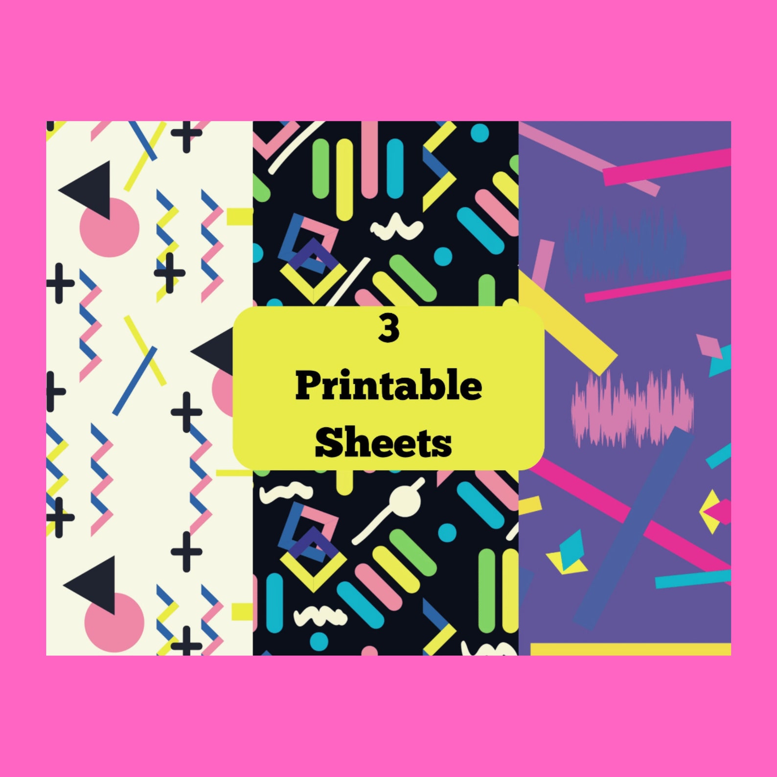 80s Prints, Digital Paper, Patterns, 1980s Backgrounds, Scrapbooking ...