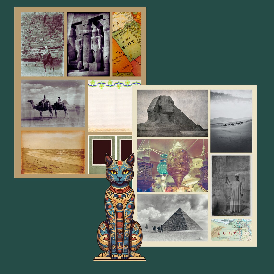 Printable Ancient Egypt Ephemera Sheets, Scrapbooking, Collage, Junk ...