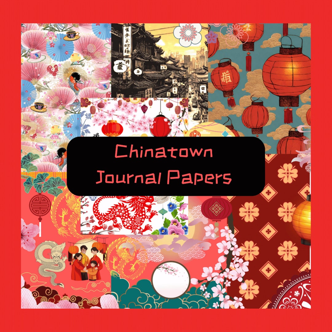 Chinese Journal Papers, Digital Prints, Scrapbooking, DIY Craft ...