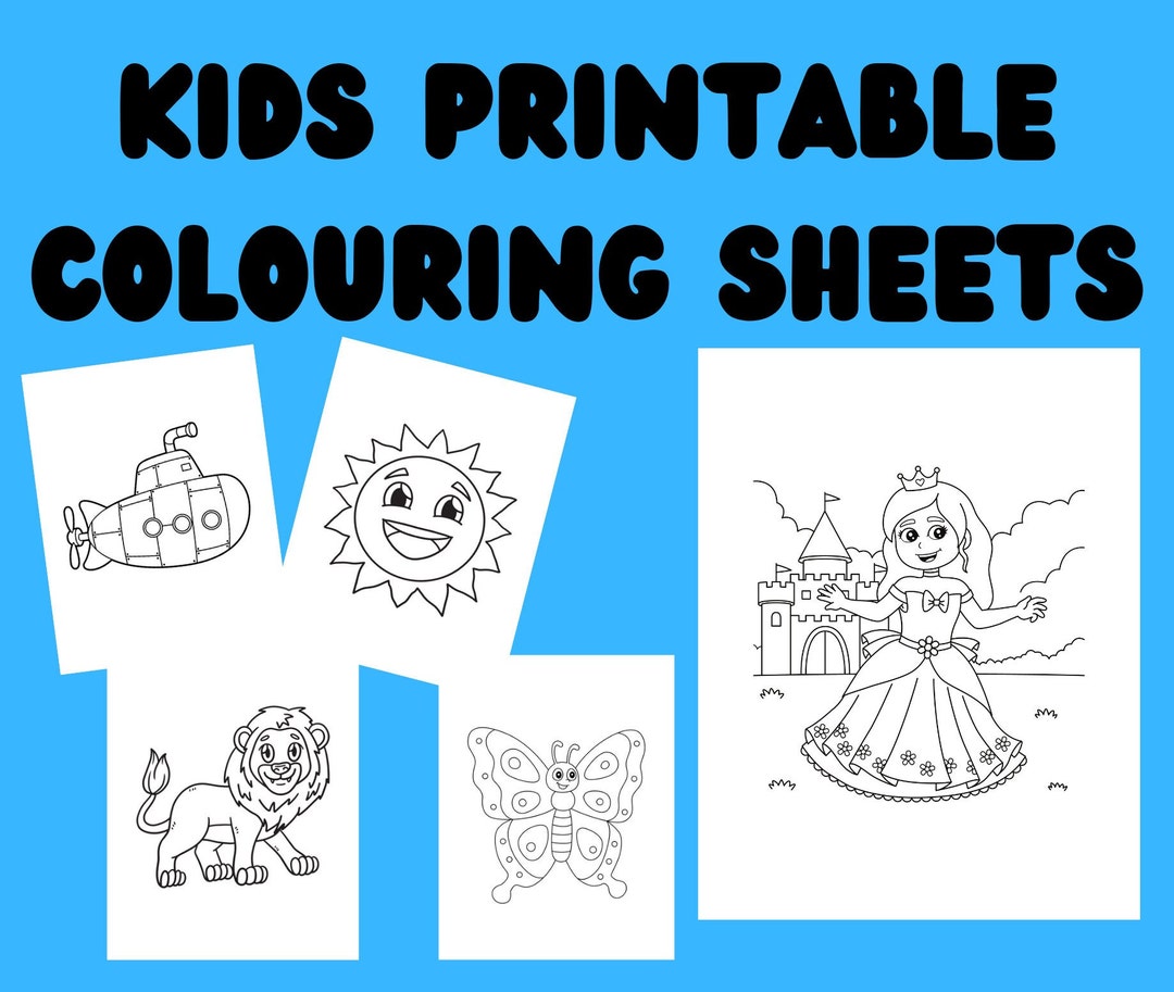 Kids Printable Colouring Sheets Kids Activities DIY Craft Etsy UK kids-printable-colouring-sheets-kids-activities-diy-craft-etsy-uk