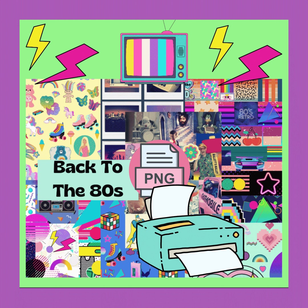 Back to the 80s Junk Journal, Digital Prints, Retro Nostalgia ...