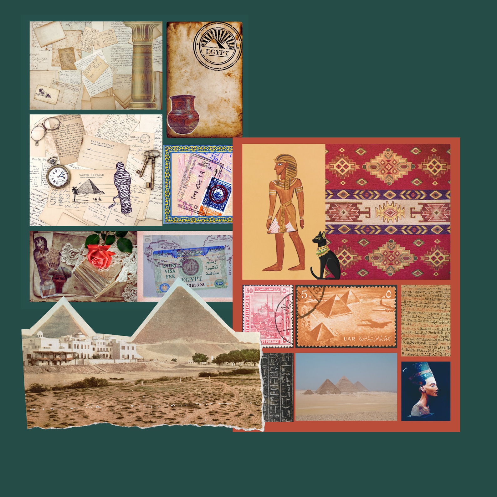Printable Ancient Egypt Ephemera Sheets, Scrapbooking, Collage, Junk ...