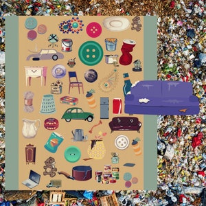 Junkyard Prints, Scrap Yard Paper, Digital Prints, Junk Journal - Etsy