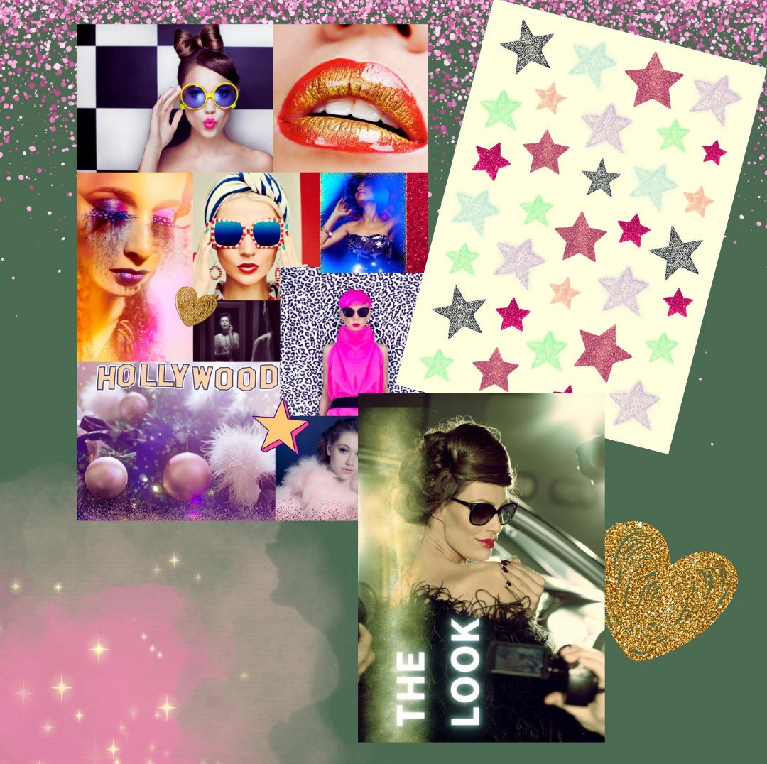 Hollywood Glamour Printable Journal Sheets - Etsy