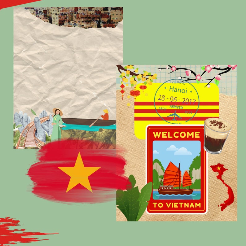 Printable Vietnam Journal Papers, Digital Download, Travel ...