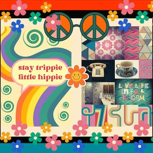 Printable 1970s Junk Journal, Collage Sheets, Ephemera, Scrapbooking ...