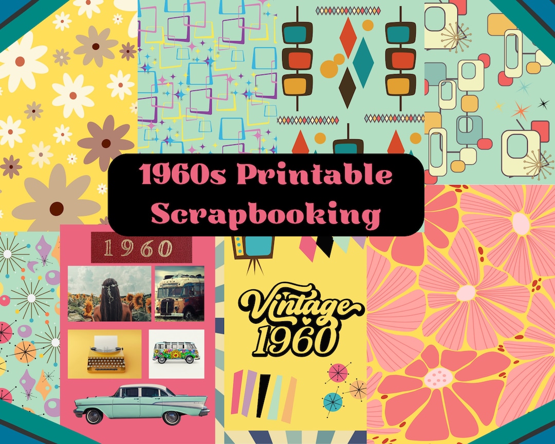 1960s Printable Scrapbooking Printable 1960s Junk Journal - Etsy