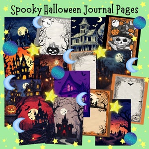 Spooky Halloween Journal Pages - Etsy